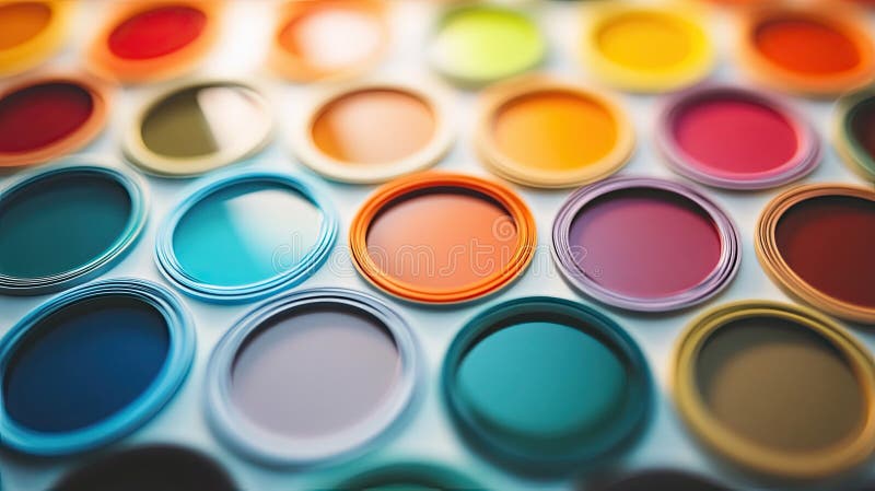 Abstract Composition of Overlapping Colorful Transparent Circles ...