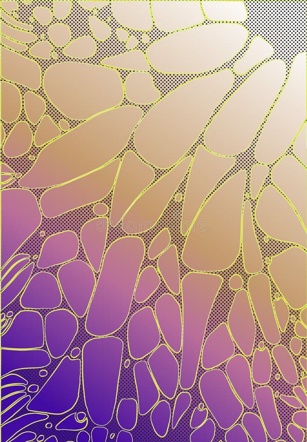 Abstract Composition Pattern Floral Theme Stock Vector - Illustration ...