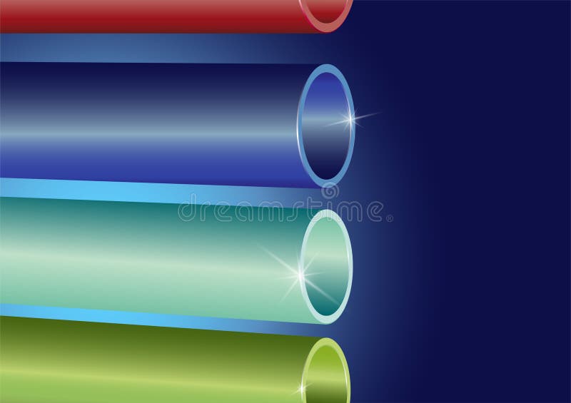 Abstract Composition with Pipes Stock Illustration - Illustration of ...
