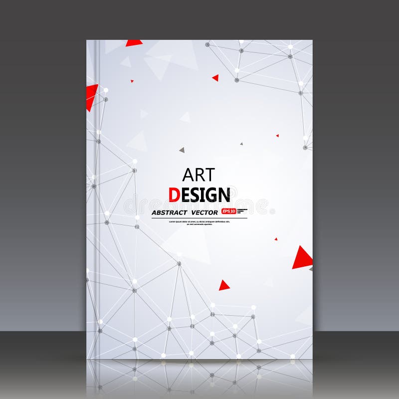 Abstract Composition, Square Text Frame Surface, White A4 Brochure ...