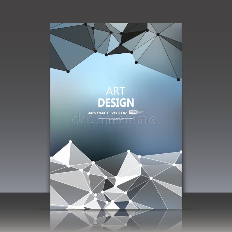 Abstract Composition, Square Text Frame Surface, White A4 Brochure ...