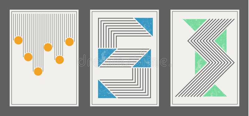 An Abstract Composition of a Poster or Poster Stock Vector ...