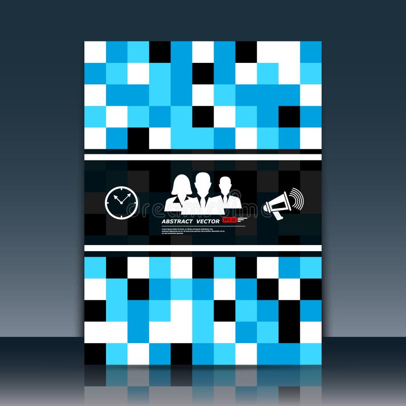 Abstract Composition, Quadrangle Font Texture, Blue Square Part ...