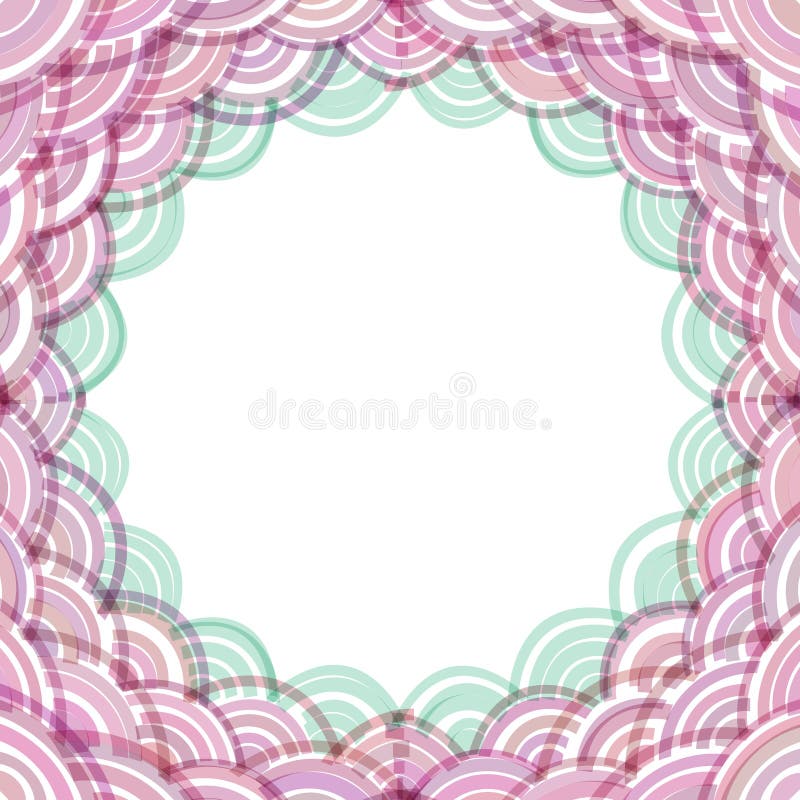 Abstract Composition of Round Elements. Scales Simple Nature Asian Wave ...