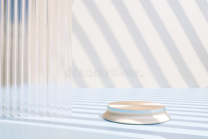 Abstract Composition with a Round Podium for Product Display and a ...