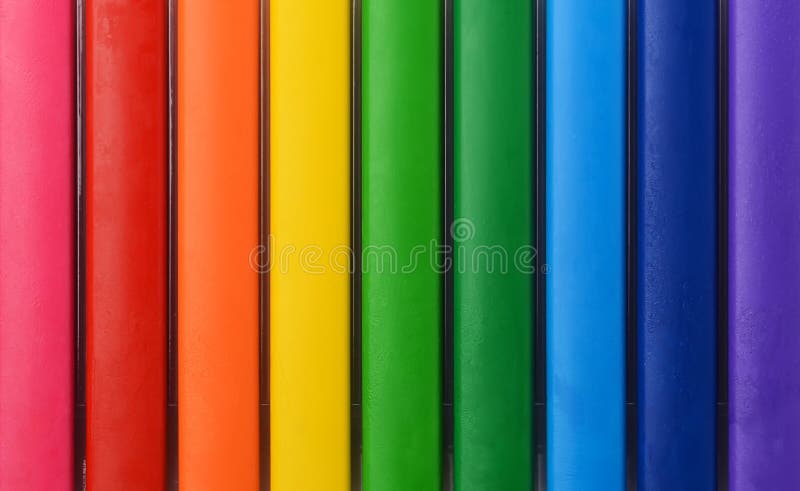 Abstract Composition of a Set Colour Pencils. Abstract Color Background ...