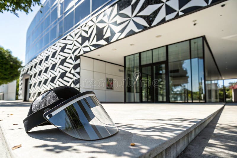 Composition of Visor Over Building Porch Stock Illustration ...