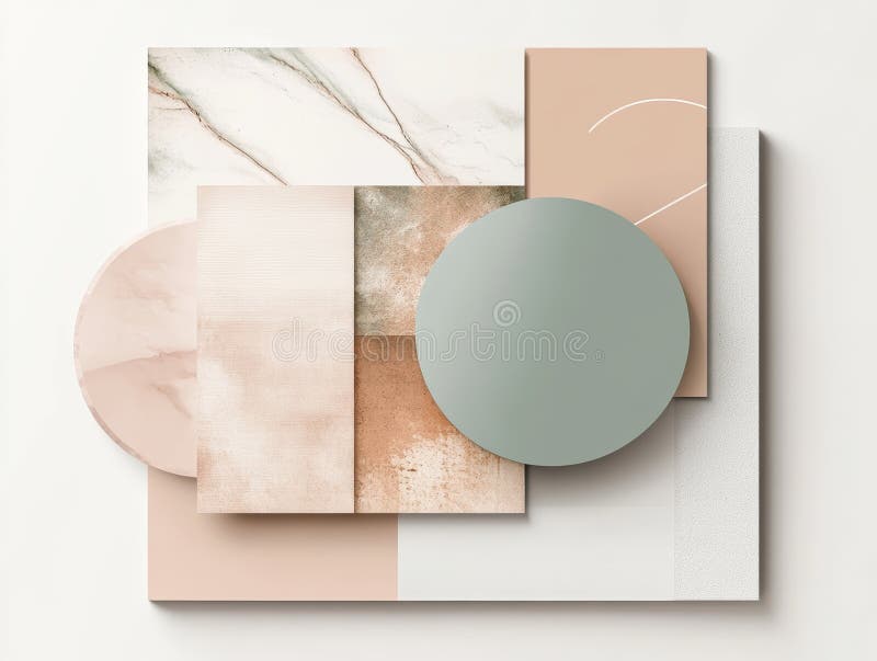 Abstract Composition of Shapes and Colors Creating a Modern Aesthetic ...