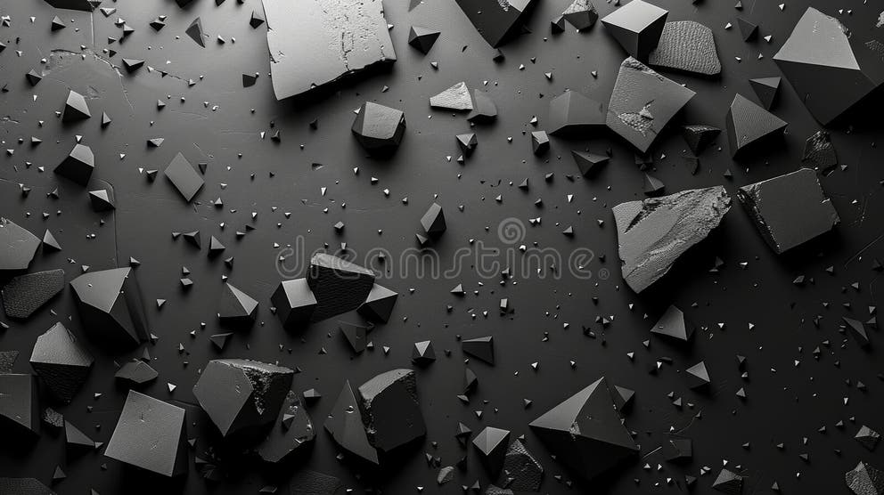 Abstract Composition of Shattered Dark Geometric Blocks and Smaller ...