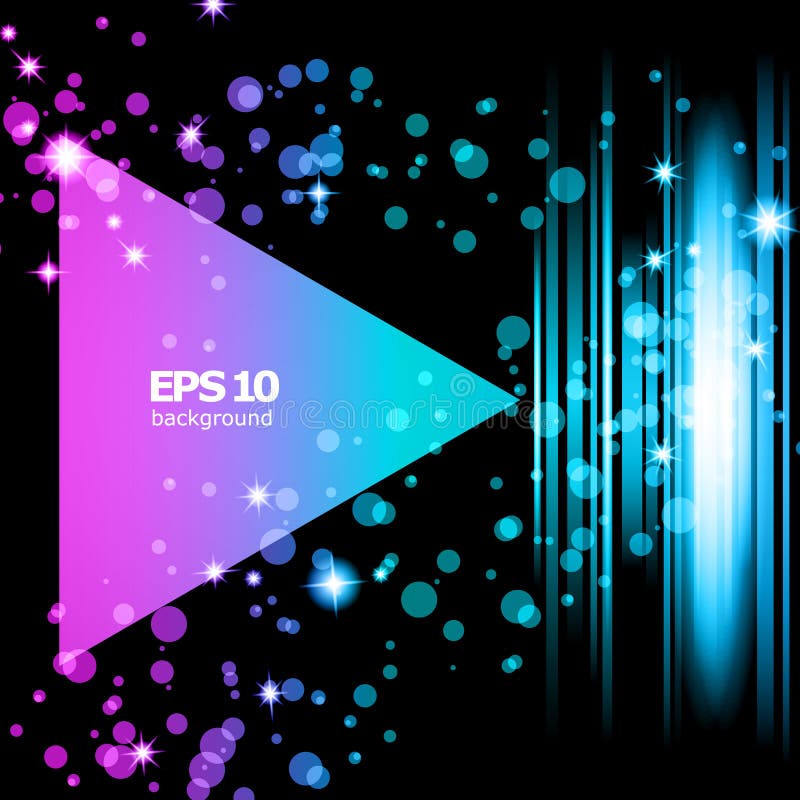 Abstract Composition, Shiny Geometric Shapes Flare, Visual Colored ...