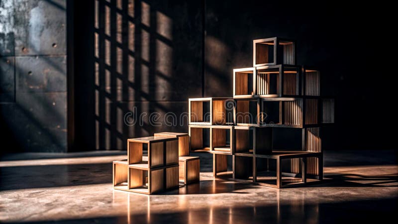 Geometric Abstraction: Exploring Light, Shadow, and Form Synthetic ...