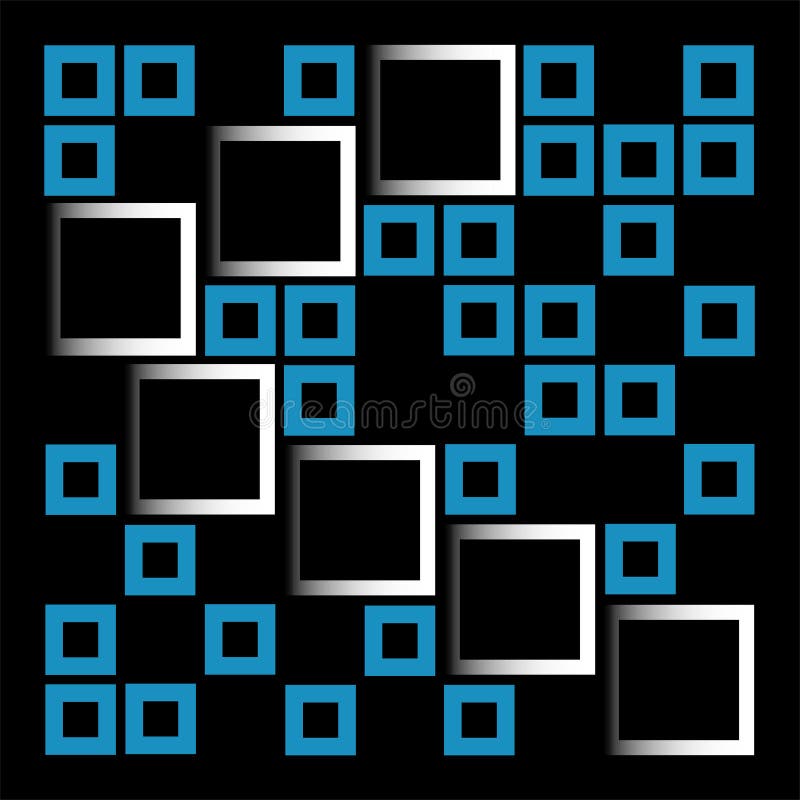Abstract Composition with Squares Stock Vector - Illustration of ...