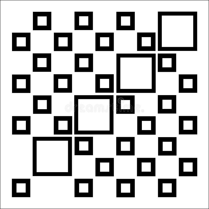 Abstract Composition with Squares Stock Vector - Illustration of sizes ...