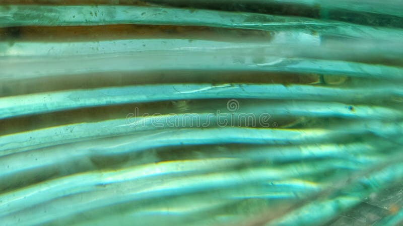 Abstract Composition of Stacked Green-tinted Glass Edges, Showcasing ...