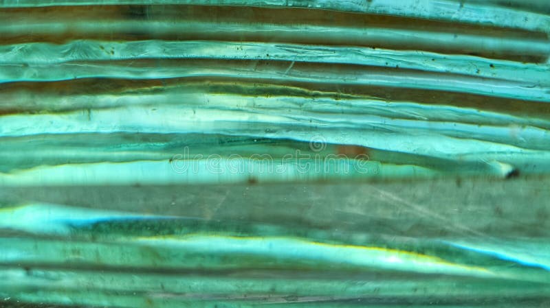 Abstract Composition of Stacked Green-tinted Glass Edges, Showcasing ...