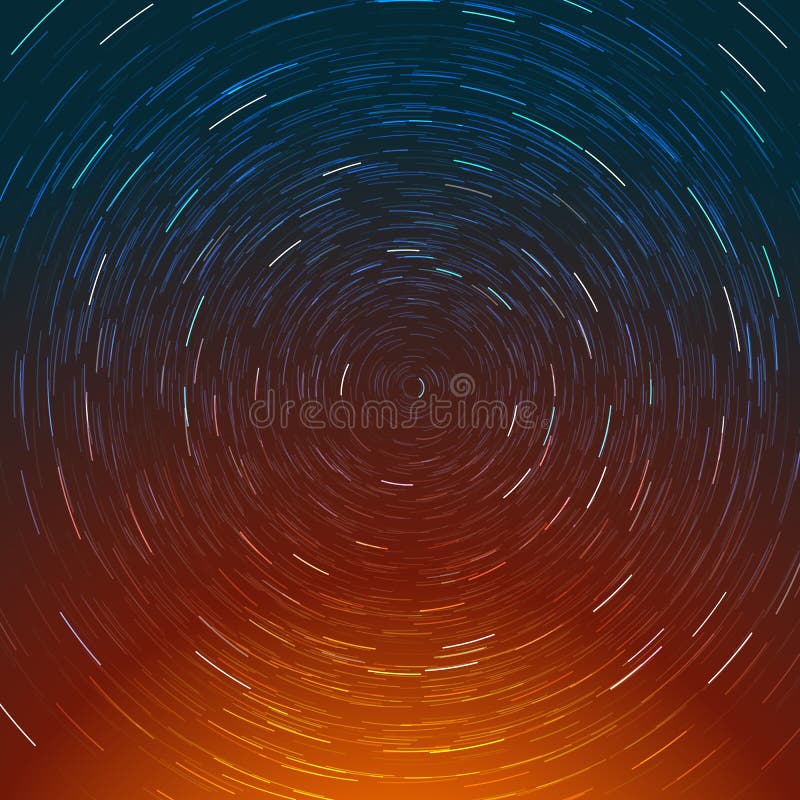 Abstract Composition of the Stars Path Stock Vector - Illustration of ...