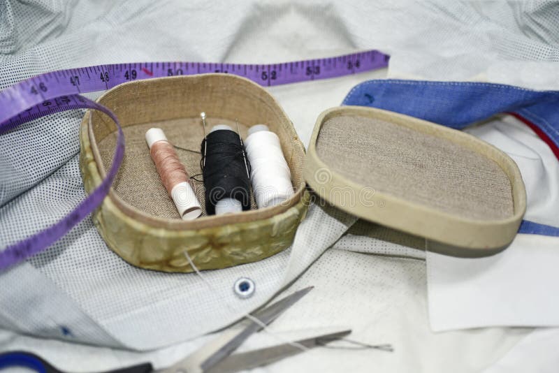 Abstract Composition of Tailoring. Stock Image - Image of handmade ...