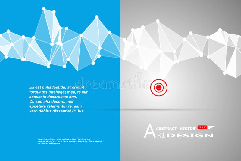 Abstract Composition, Text Frame Surface, White, Blue Title Sheet, A4 ...