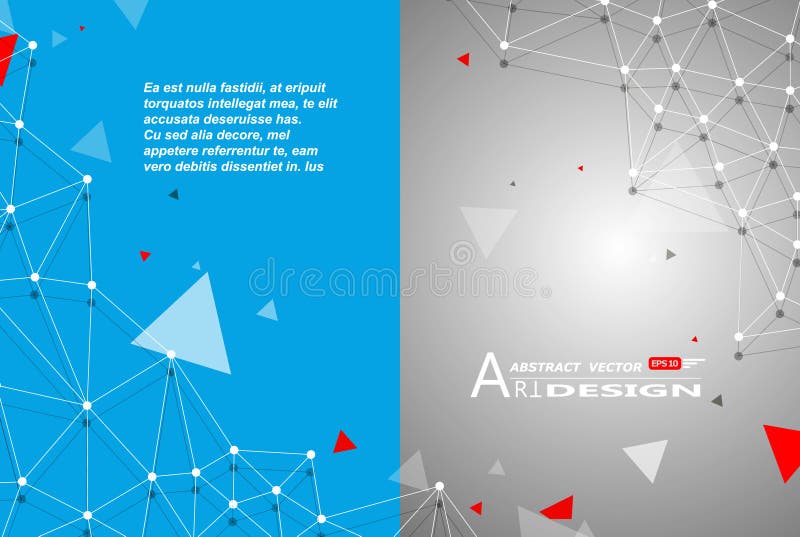 Abstract Composition, Text Frame Surface, White, Blue Title Sheet, A4 ...