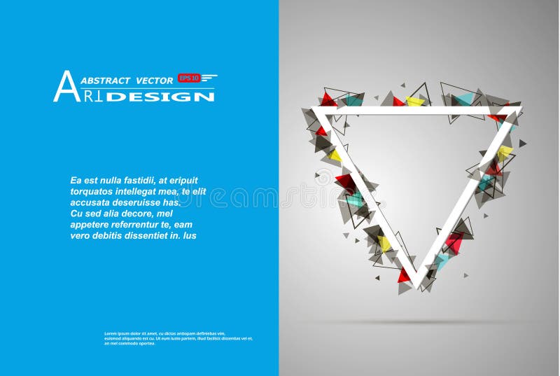 Abstract Composition, Text Frame Surface, White, Blue Title Sheet, A4 ...