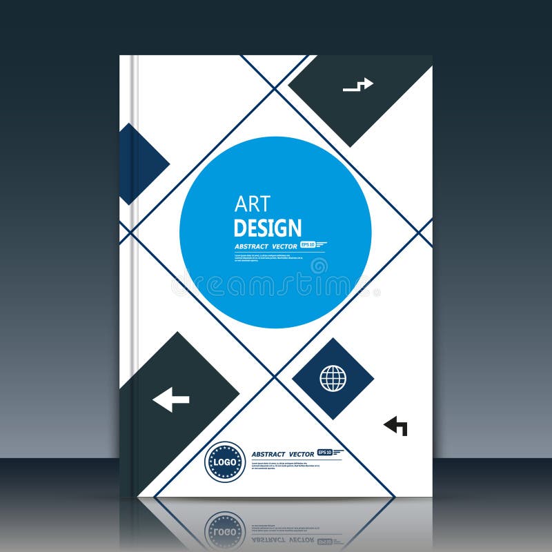 Abstract Composition, Text Frame Surface, White A4 Brochure Title Sheet ...
