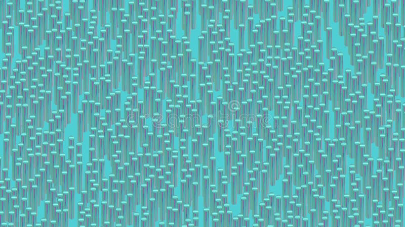 Abstract Composition, Texture, Made of Metallic Cylinders, 3D Rendering ...