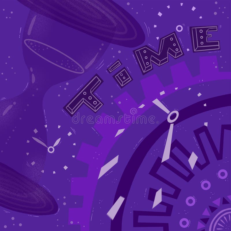 Abstract Composition on the Theme of Time Stock Illustration ...