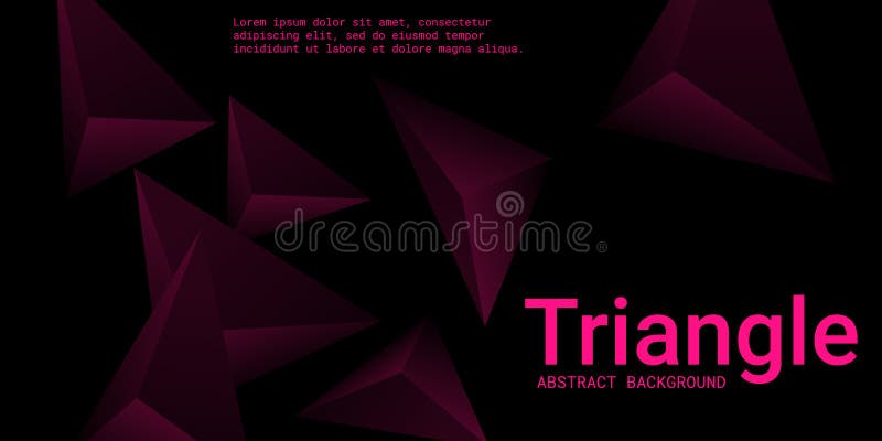 Abstract Composition of Triangle. Stock Vector - Illustration of ...