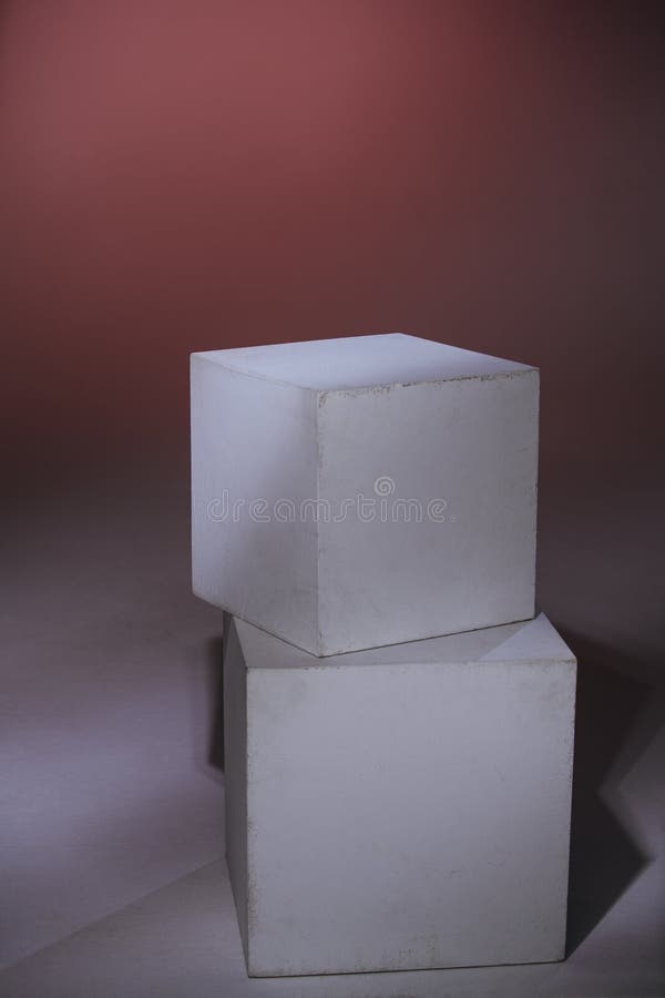 Two cubes composition stock photo. Image of shape, white - 212303614