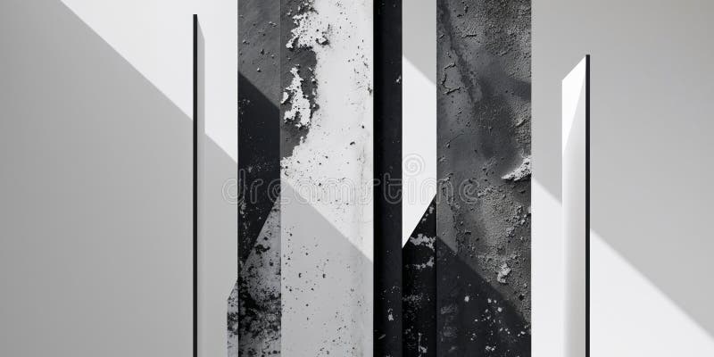 Abstract Composition of Vertical Lines with Mottled and Distressed ...