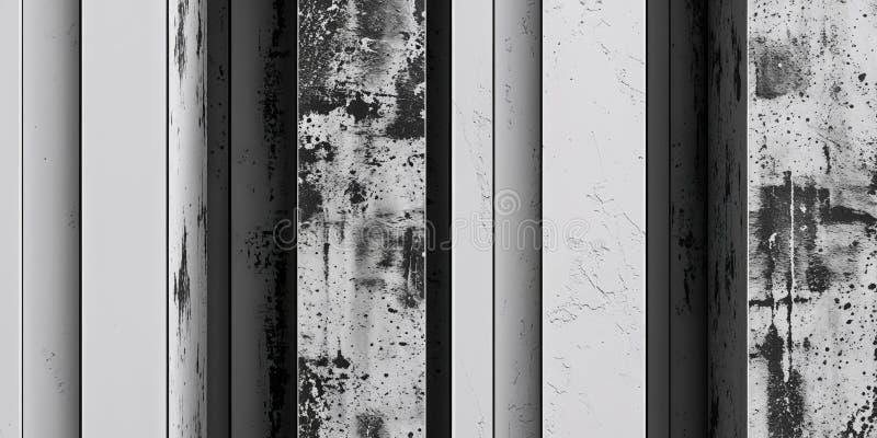 Abstract Composition of Vertical Lines with Mottled and Distressed ...