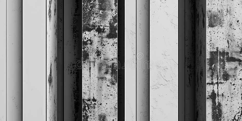 Abstract Composition of Vertical Lines with Mottled and Distressed ...