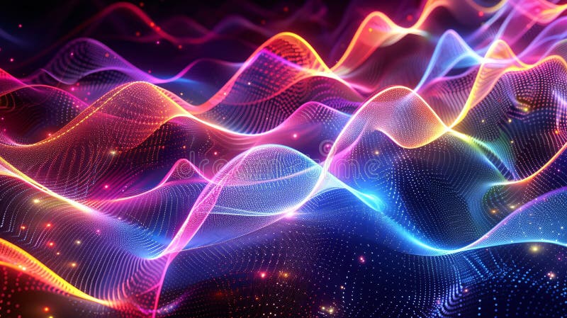 An Abstract Composition of Vibrant Light Patterns Stock Photo - Image ...