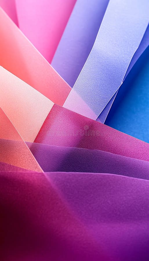 Abstract Composition of Vibrant, Textured Fabric Layers, Soft Lighting ...