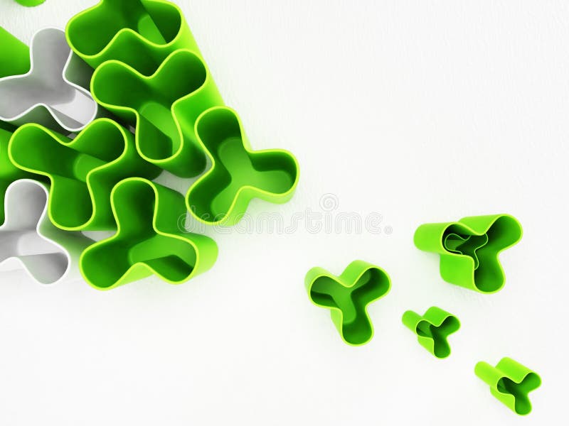 Abstract Composition with Volume Objects Stock Illustration ...