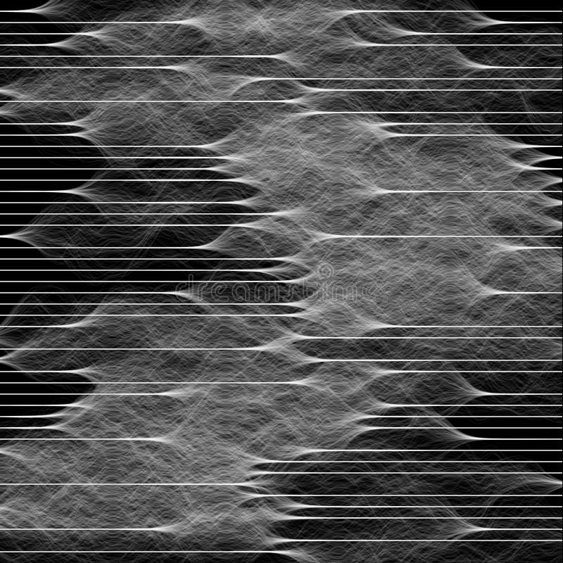 Abstract Composition of Waves, Signals. Background Illustration for ...