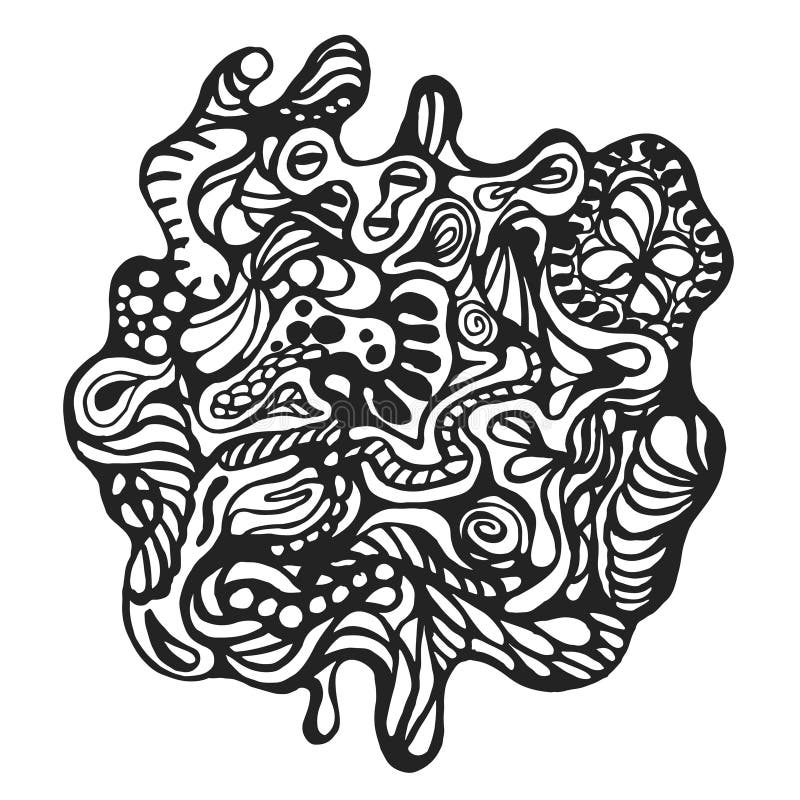 Abstract Composition on White Background. Stock Vector - Illustration ...