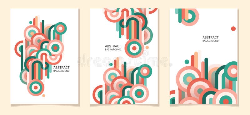 Abstract Compositions from the Rounded Bands, Futuristic and Modern ...