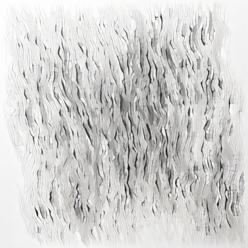 Abstract Computer Art with Random Pencil Doodle Lines Texture Stock ...