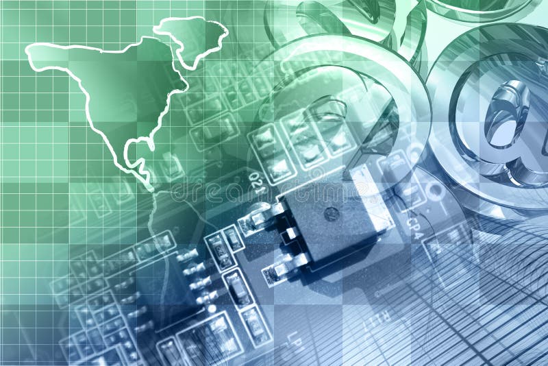 Electronic Device, Mail Signs and Map Stock Photo - Image of innovation ...