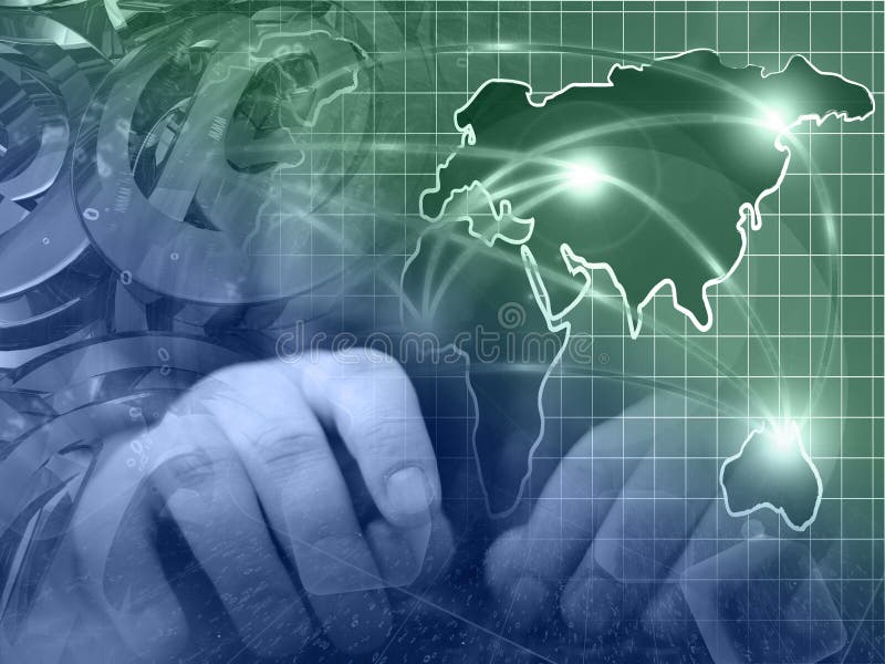 Keyboard, hands and map stock photo. Image of abstract - 150695852