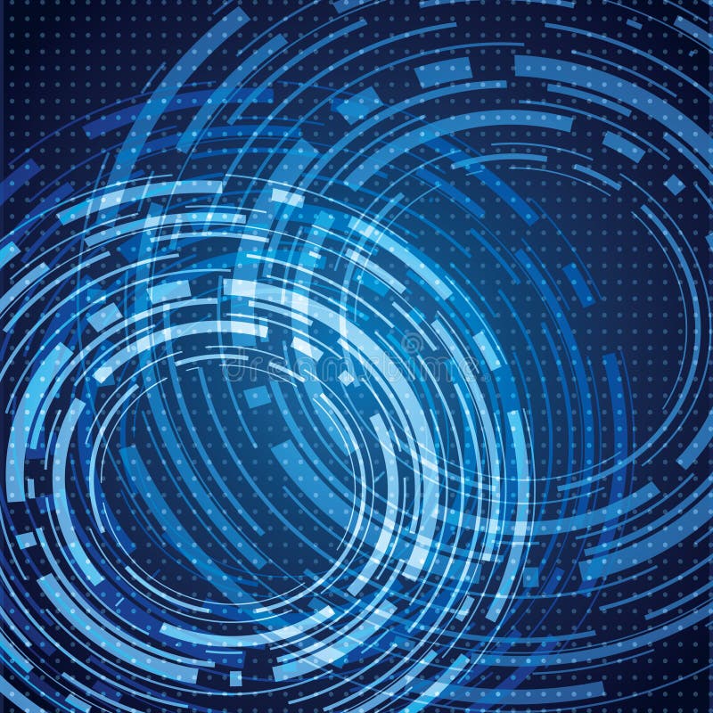 Abstract Computer Blue Background. Vector Illustration Decorative ...