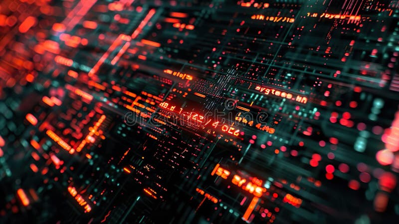 Abstract computer code stock illustration. Illustration of abstract ...