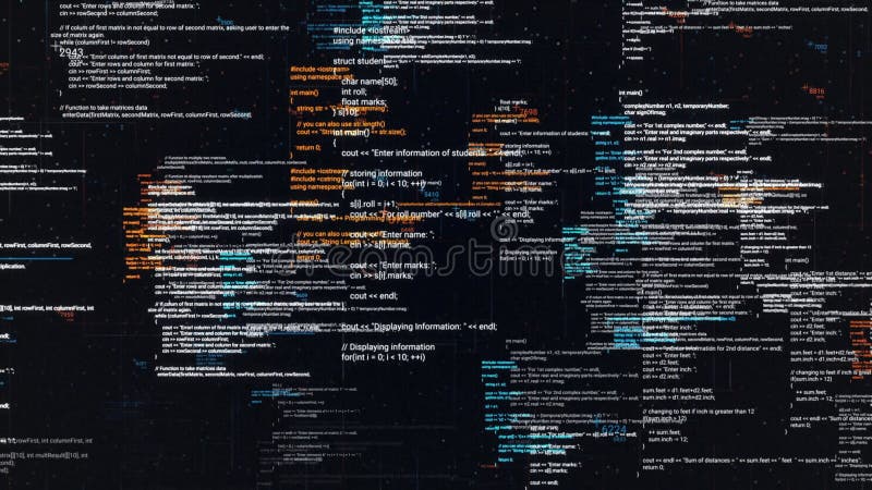 Animation Of Programming Data With Lines Graphs Moving Against Grid Pattern Stock Footage