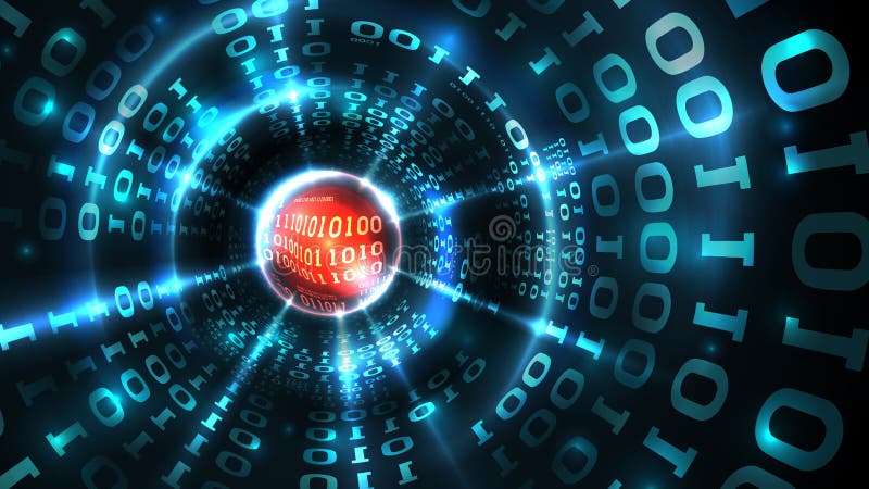 Abstract Computer Data Background Programming Binary Code, Data Stream, Abstract Firewall ...