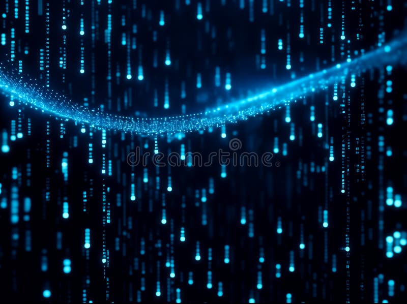 Abstract Computer Data Characters, Big Data, and Internet Technology ...