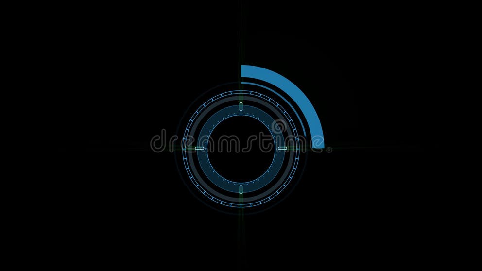 Abstract Computer Dial Future Stock Illustration - Illustration of ...
