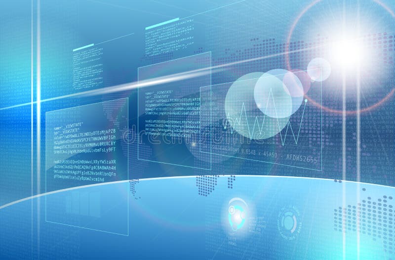 Abstract Computer Future Interface Stock Vector - Illustration of ...