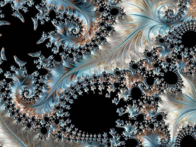 Abstract Computer Generated Fractal Design Stock Illustration ...
