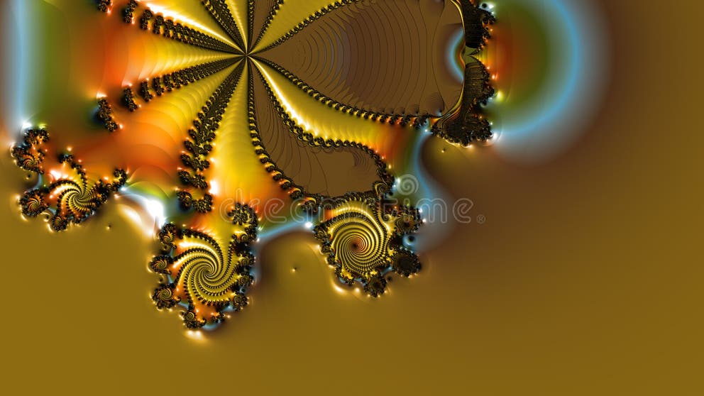Abstract Computer Generated Fractal Design. a Fractal is a Never-ending ...